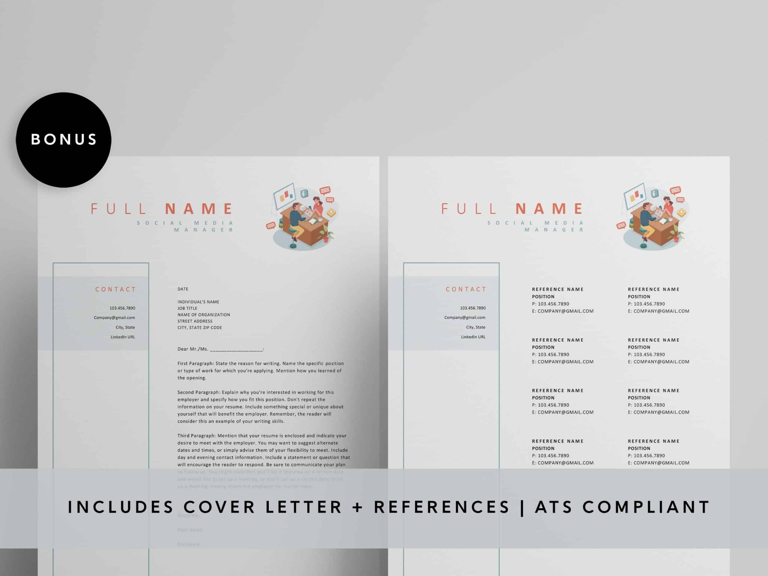 SOCIAL MEDIA MANAGER Cover Letter Template ResumeSeed